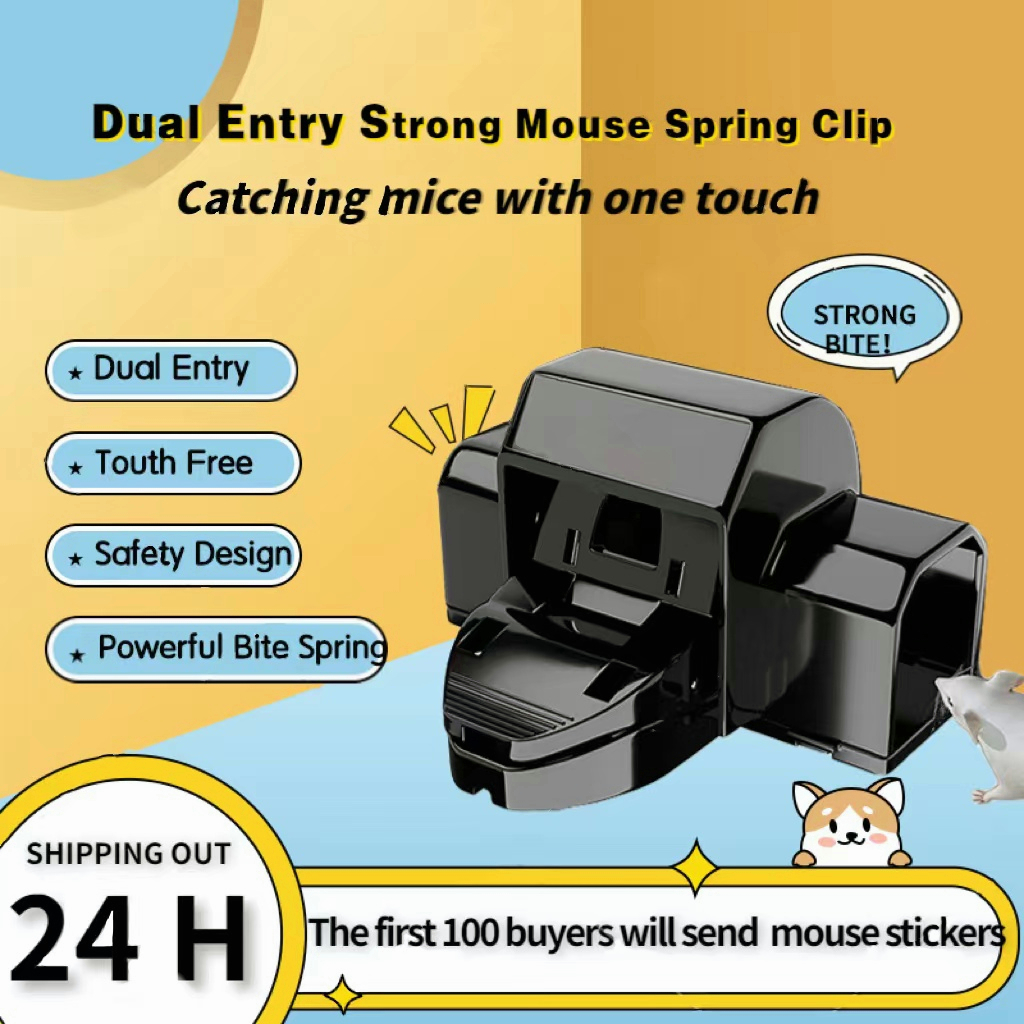 ⚡️ COD ⚡️ Upgraded Reusable& High Speed Instant Kill Mouse Trap Snap ...