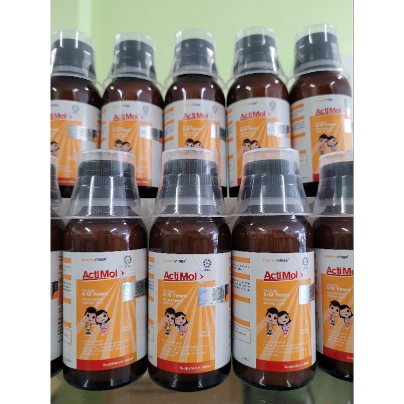 Actimol 250mg (Orange) Syrup 60ml x 50Bottles | Shopee Malaysia