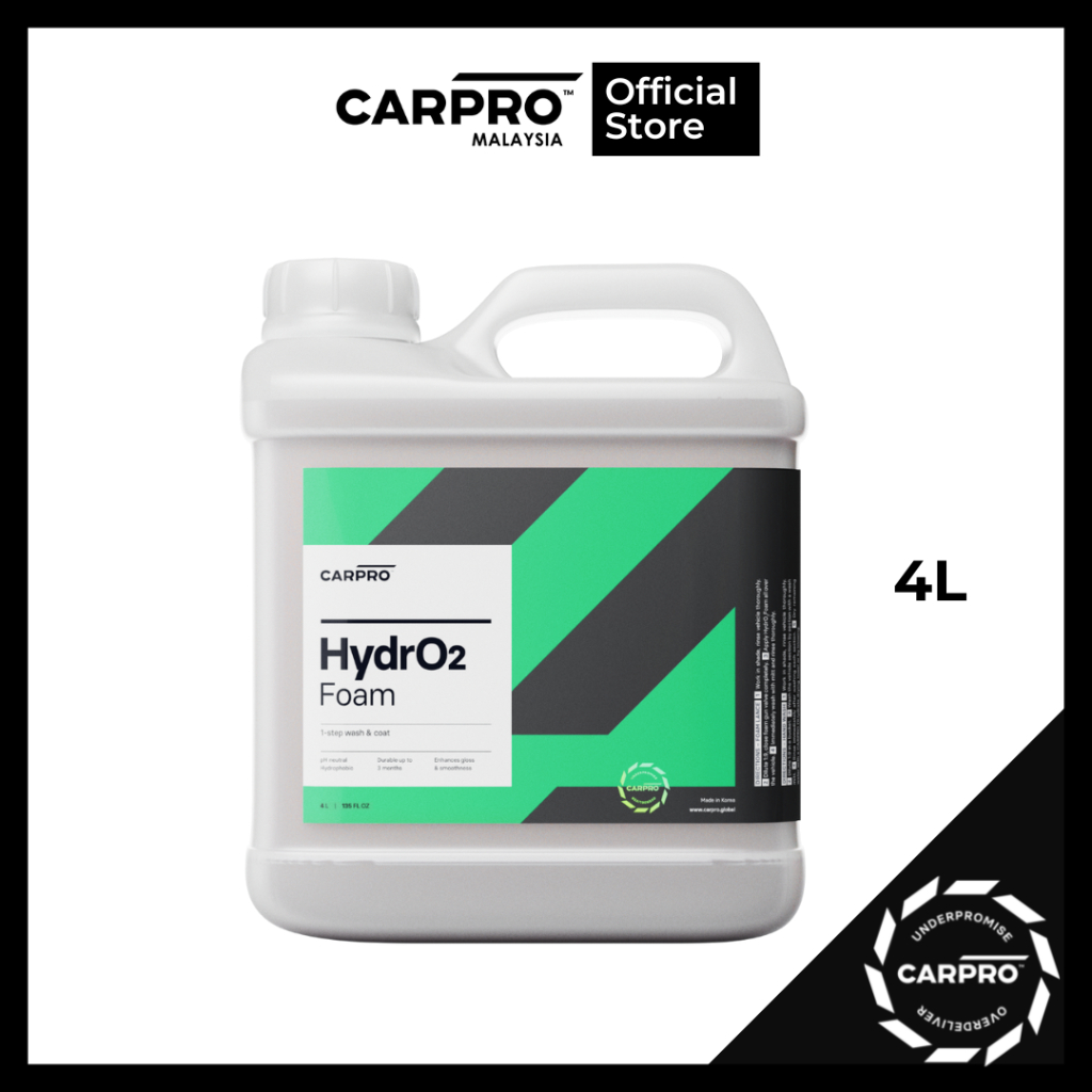 CARPRO HydrO2 Foam (4L) - HydrO Wash & Coat in 1 Step - Hand Wash or Foam Gun - Exterior ...