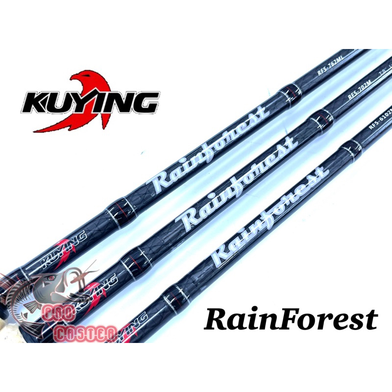 KUYING RAINFOREST FISHING ROD graphite Light weight spinning rod ...