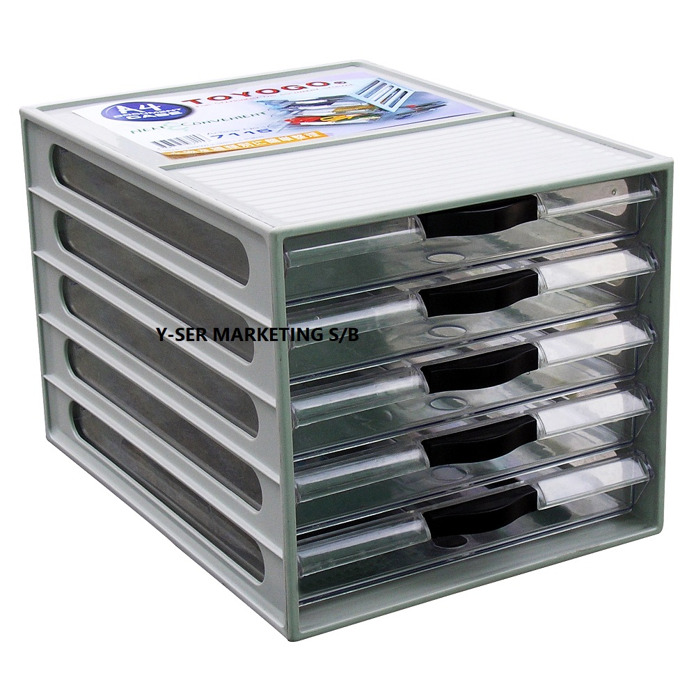 Toyogo 5 Tiers A4 Desktop Drawer (7115) | Shopee Malaysia