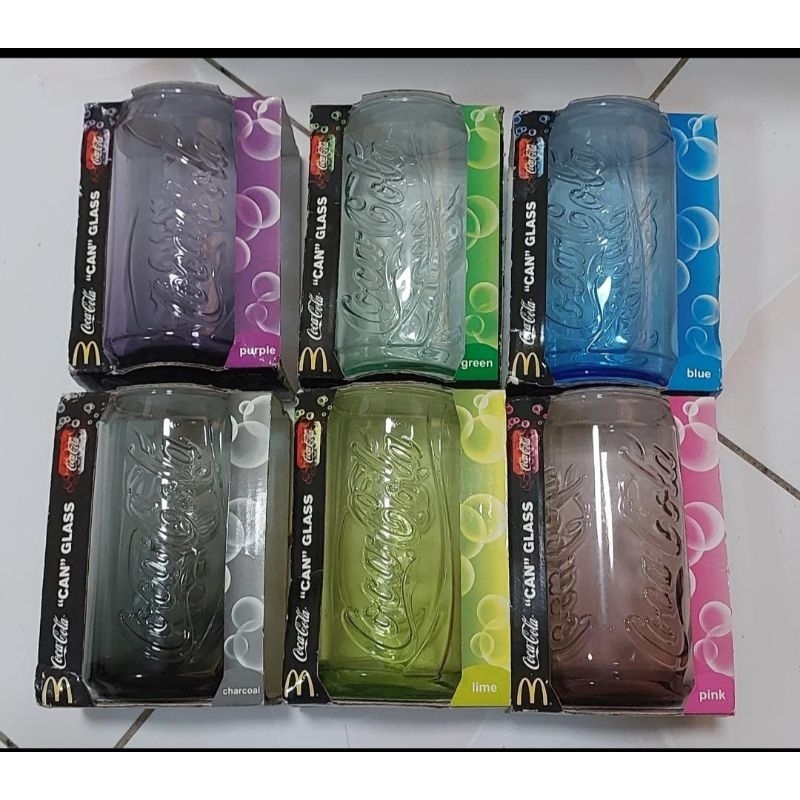 mcd McDonald's can design glass 6pcs | Shopee Malaysia