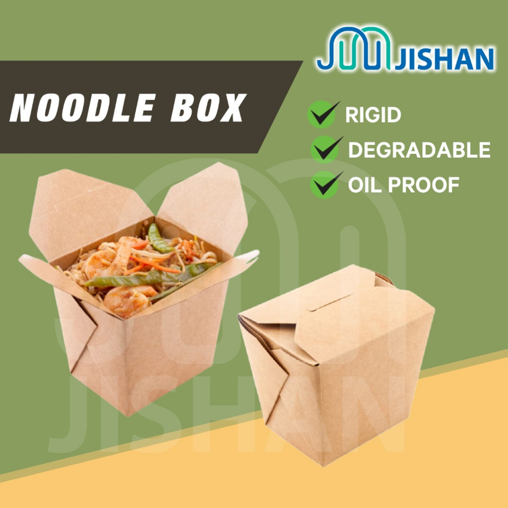 [25pcs] 750ml Paper Noodle Box / Disposable Takeaway Delivery Lunch Box ...