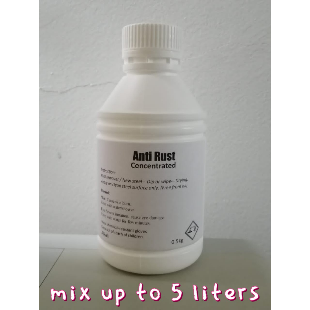 ANTI RUST Concentrated 500ML | 1:10 Ratio for Soaking & Rust Prevention ...