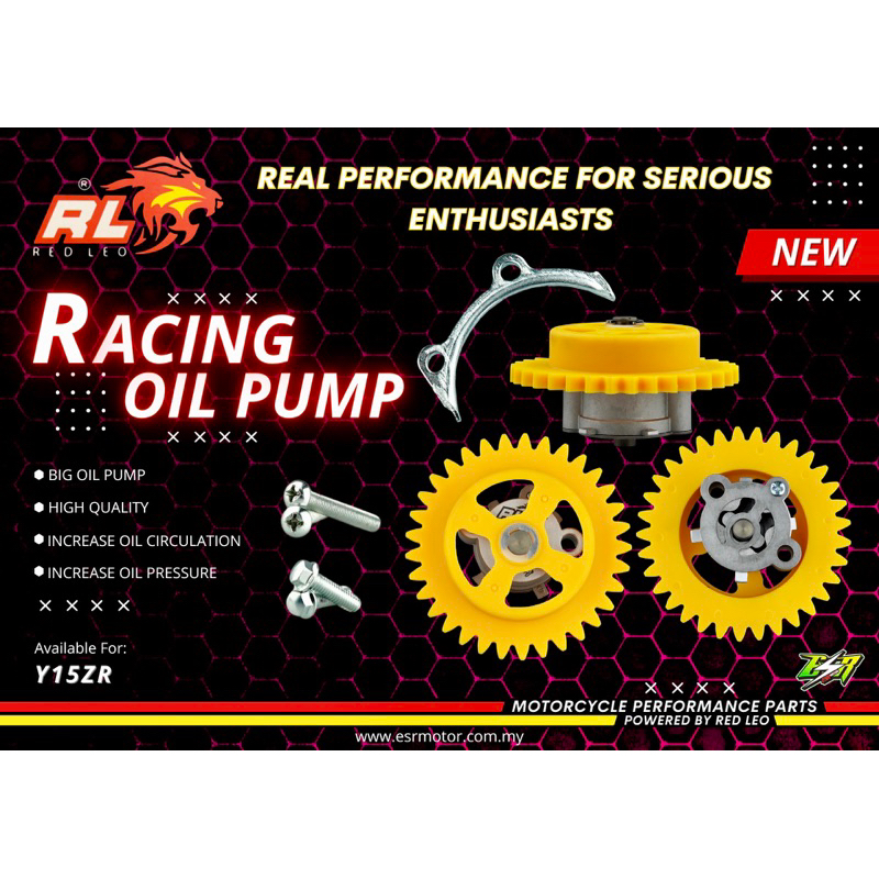 RED LEO ESR MOTOR RACING OIL PUMP | Shopee Malaysia