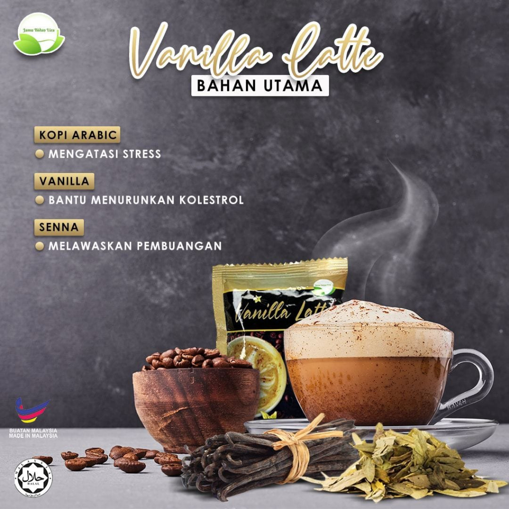 [REPACK 5 SACHETS] Senna Vanilla Latte By Bidan Liza 100% Original ...