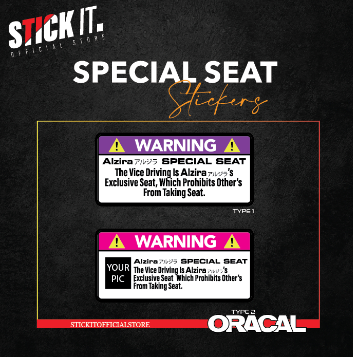 Special Seat Stickers | Shopee Malaysia