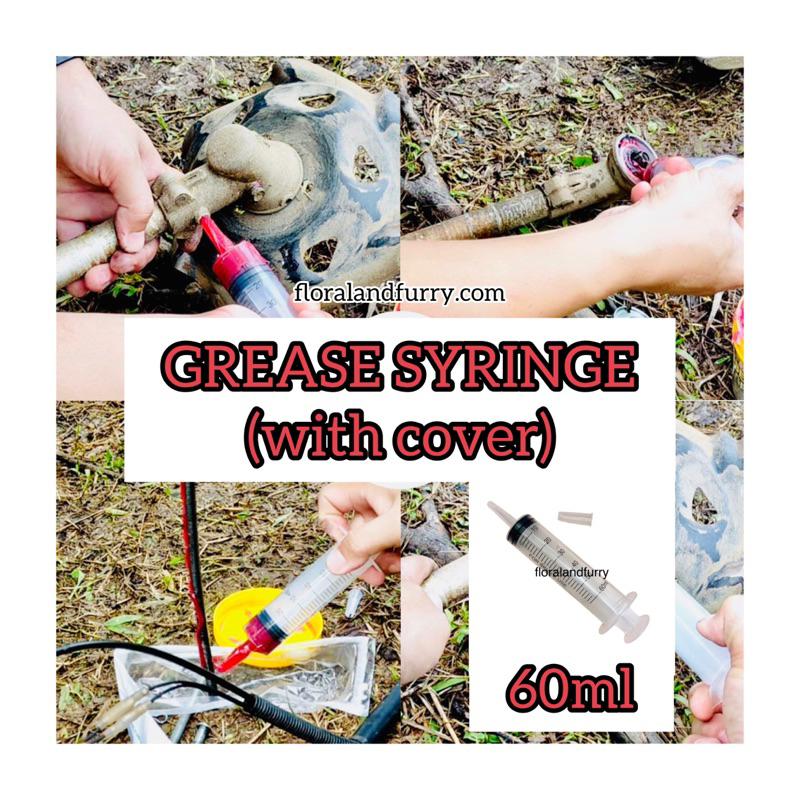 60ml Grease Syringe Grease Pump Brush Cutter Bearings Gear Case m Multi ...