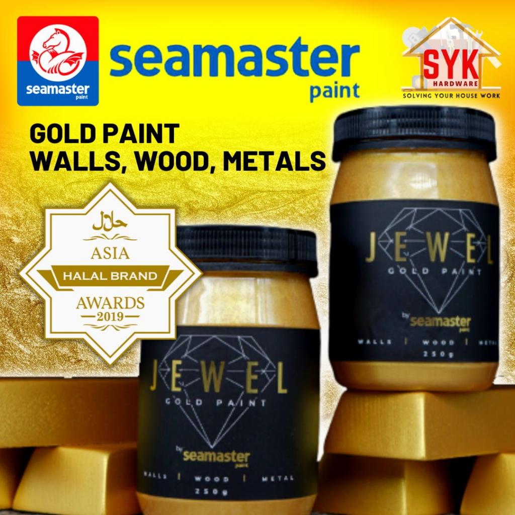 SYK Seamaster Jewel Gold Paint / Cat Emas (Pure Gold 24K) For Interior ...