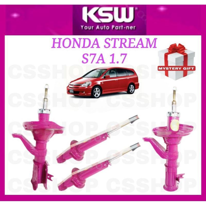 CS Honda Stream S7A 1.7 2000-2005 KSW Front / Rear Gas Absorber Suspension | Shopee Malaysia