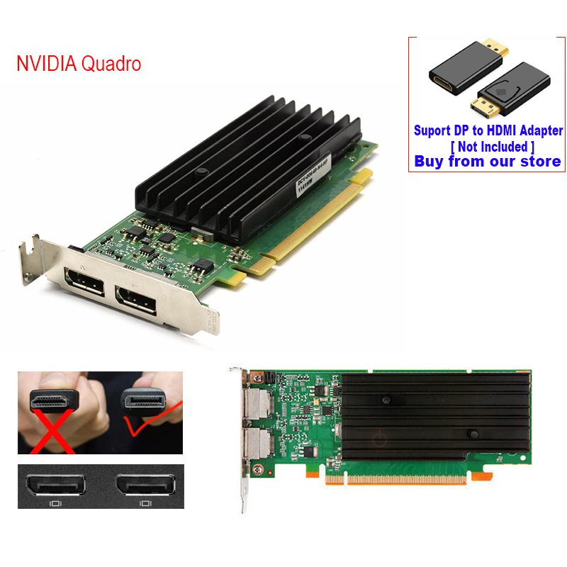 NVIDIA NVS 295 256MB DDR3 64bit Dual DP 8CM SFF Display port PCIE X16 ...