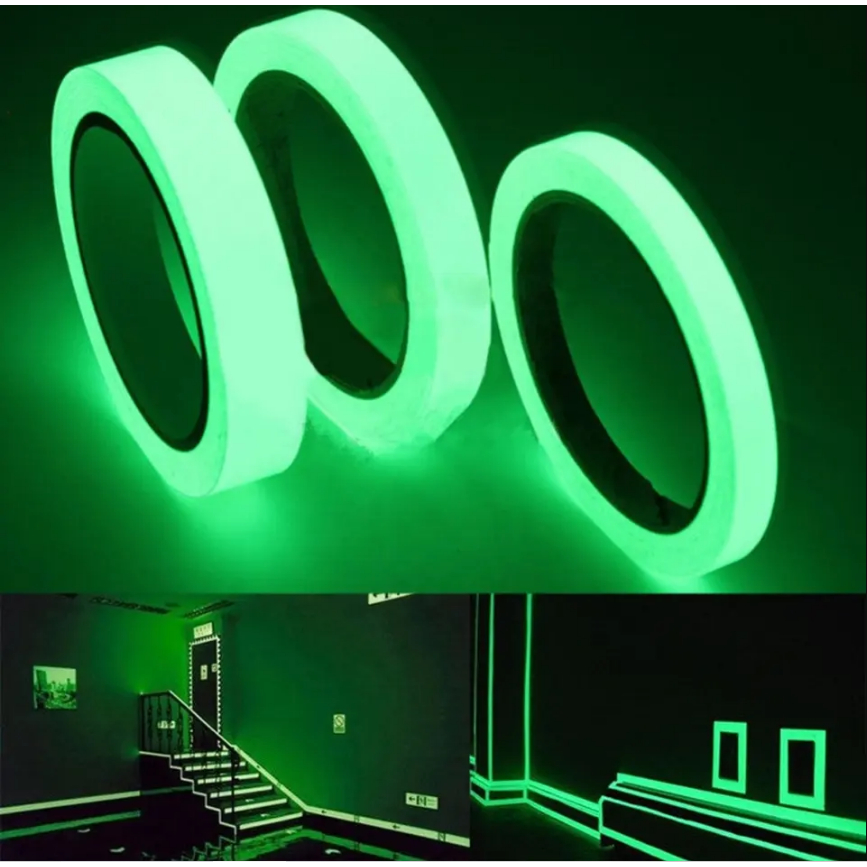 Tape Fluorescent Night Light Self-adhesive Glow Dark Sticker Safety ...