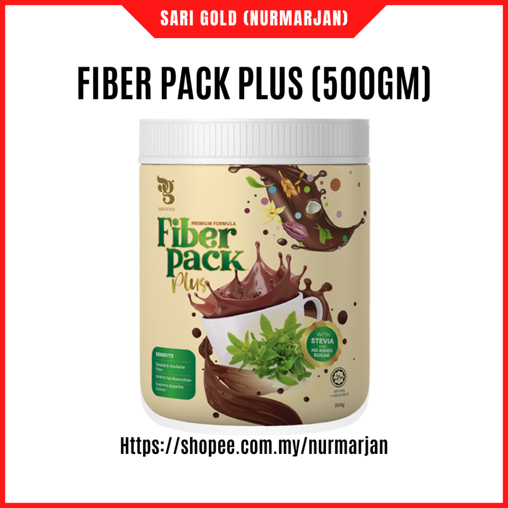 [SARI GOLD] FIBER PACK PLUS | GASTRIK | SEMBELIT | DIET (500GM ...