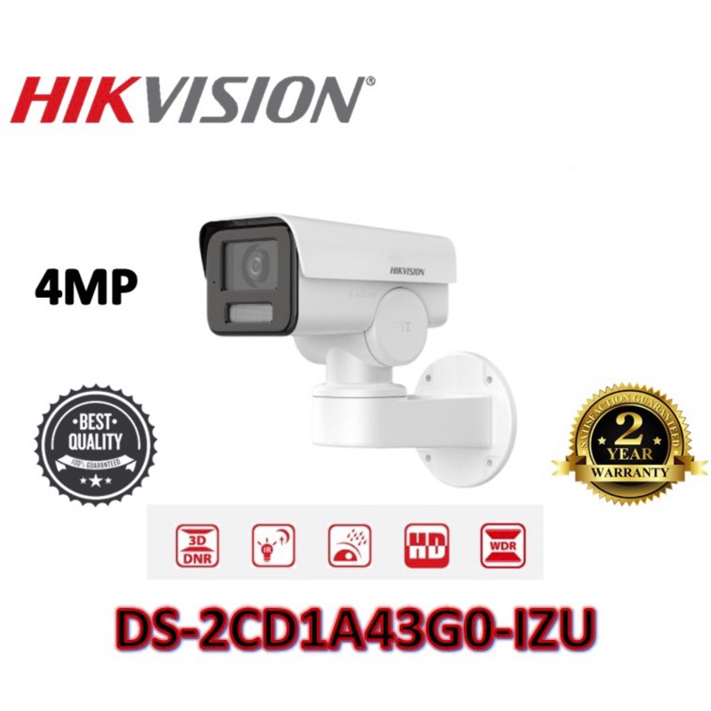 HIKVISION 4MP DS-2CD1A43G0-IZU VARIFOCAL PT BULLET NETWORK CAMERA ...