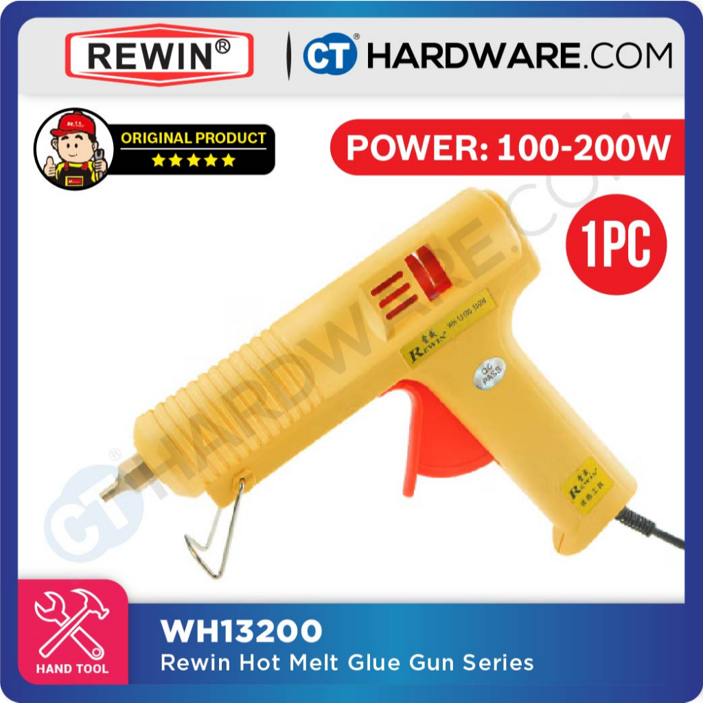 REWIN WH13200 GLUE GUN 100-200W ( PISTOL TYPE ) | Shopee Malaysia