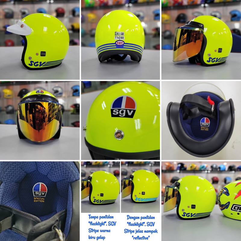 SGV Special Edition Valentino Yellow Helmet | Shopee Malaysia