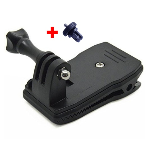 Rotating Backpack Clip Clamp Mount For Action Camera Insta360/GoPro ...