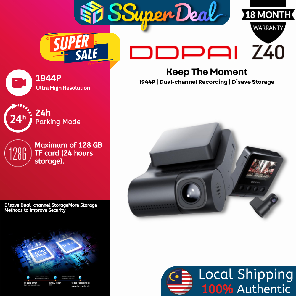 DDPAI Z40 1944P Dash Cam Sony IMX 335 Video Sensor | Shopee Malaysia