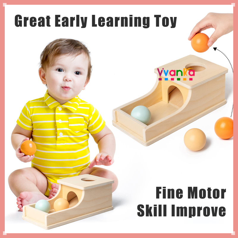 VVANKA [From KL] Puzzles Wooden Wood Toy Infant Object Permanence ...