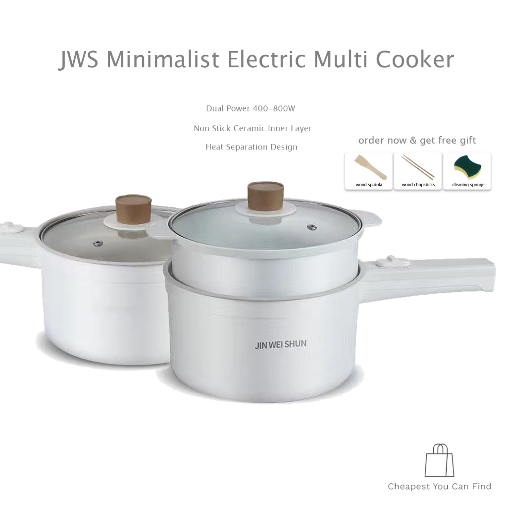 CYCF JWS Minimalist Ceramic Non Stick Multi Function Cooker with 400 ...