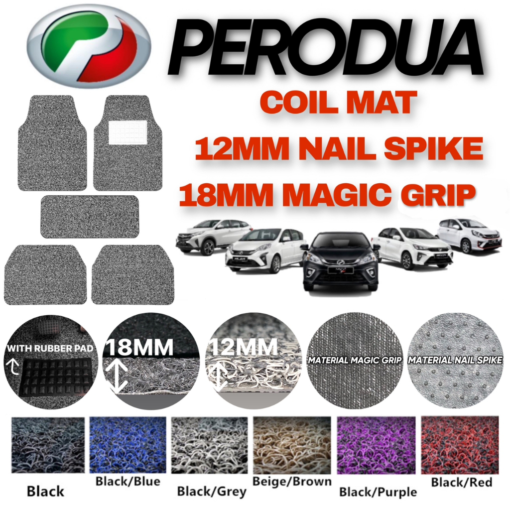 [ PART 1 ] PERODUA 18MM Magic Grip Customized PRE CUT Carpet Car Karpet ...