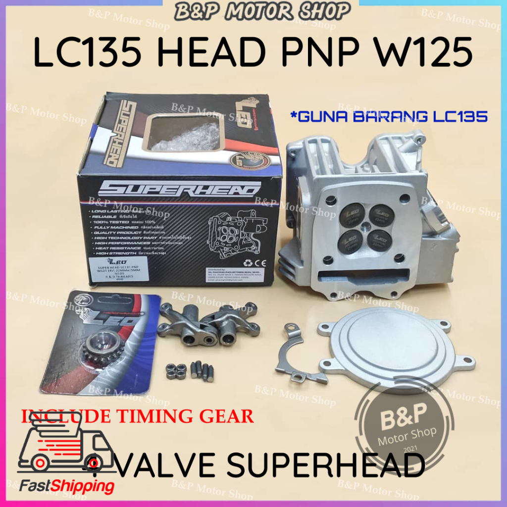 LEO LC135 Racing Superhead 4V PNP W125 WAVE124 S/X/R 19/22 20/23 22/25 ...