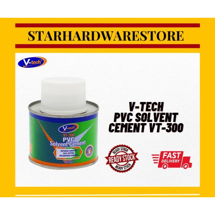 [Ready Stock] V-Tech VT300 Solvent Cement Gum PVC Pipe Glue 100g | Shopee Malaysia