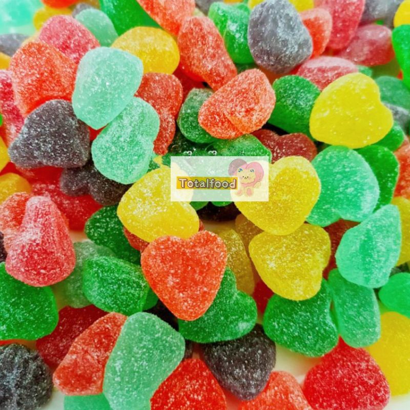200g Gummy Gula Jelly[Bear/Ball/Strip/Star/Love] /Jelly Bean/ Kuaci ...