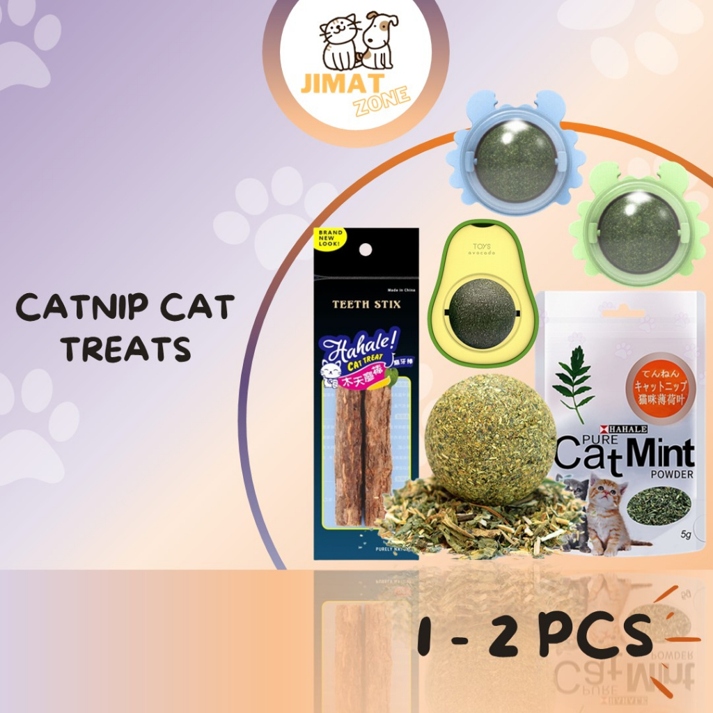 Pure Catmint Powder Organic Catnip Ball Cat Mint Pokok Galak Kucing Natural Catnip Wood Stick ...