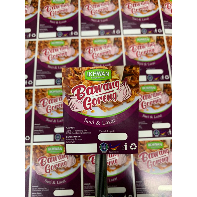 STICKER LABEL PRODUK | 3CM/4CM/5CM/6CM | MIRRORKOTE STICKER AVERY ...