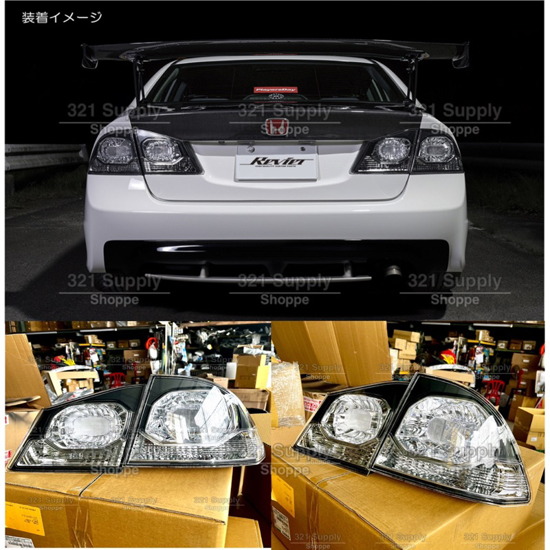 DEPO HONDA CIVIC FD FD1 FD2 FD2R TAIL LAMP ALBINO PUTIH CLEAR LAMPU ...