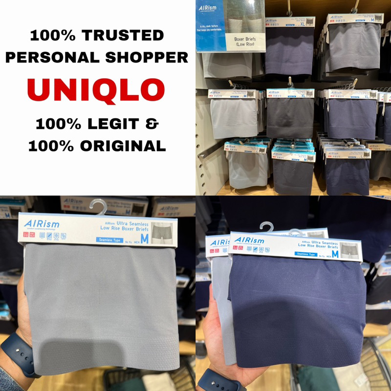 💯 Original Uniqlo Airism Ultra Seamless Boxer Brief (1pcs) | Shopee ...