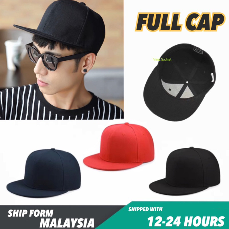 Full Cap Plain- Flat- brimmed- All Sizes -Multiple Colours-MDCAP🔥 ...