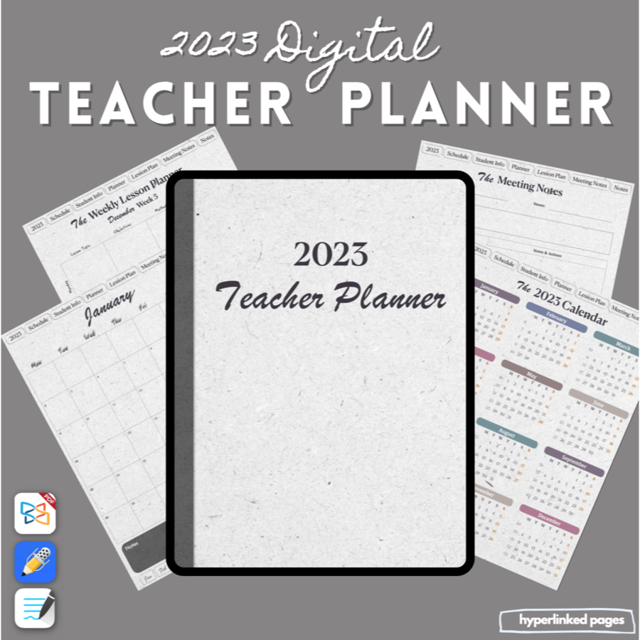 2023 Teacher's Planner || Printable PDF || Hyperlinked Planner | Shopee ...