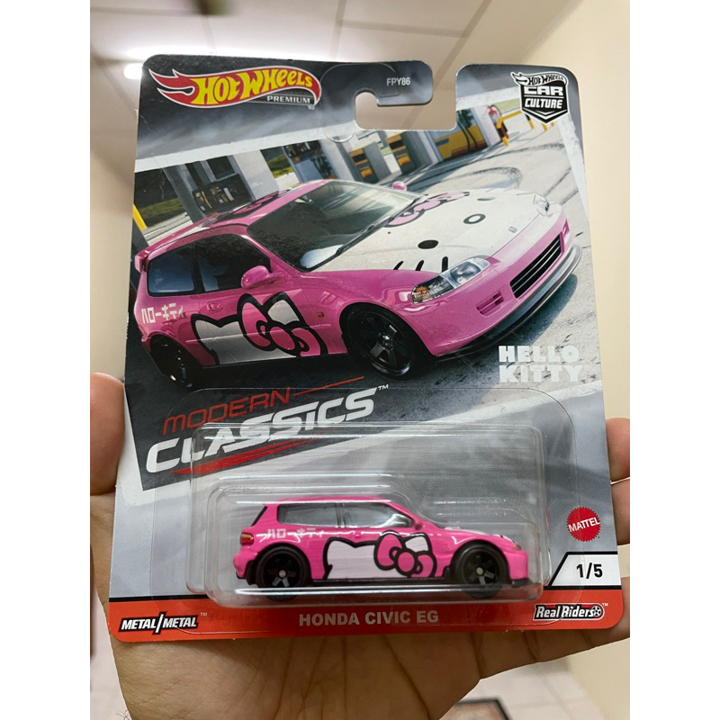 HOT WHEELS PREMIUM HONDA CIVIC EG HELLO KITTY 1/5 | Shopee Malaysia