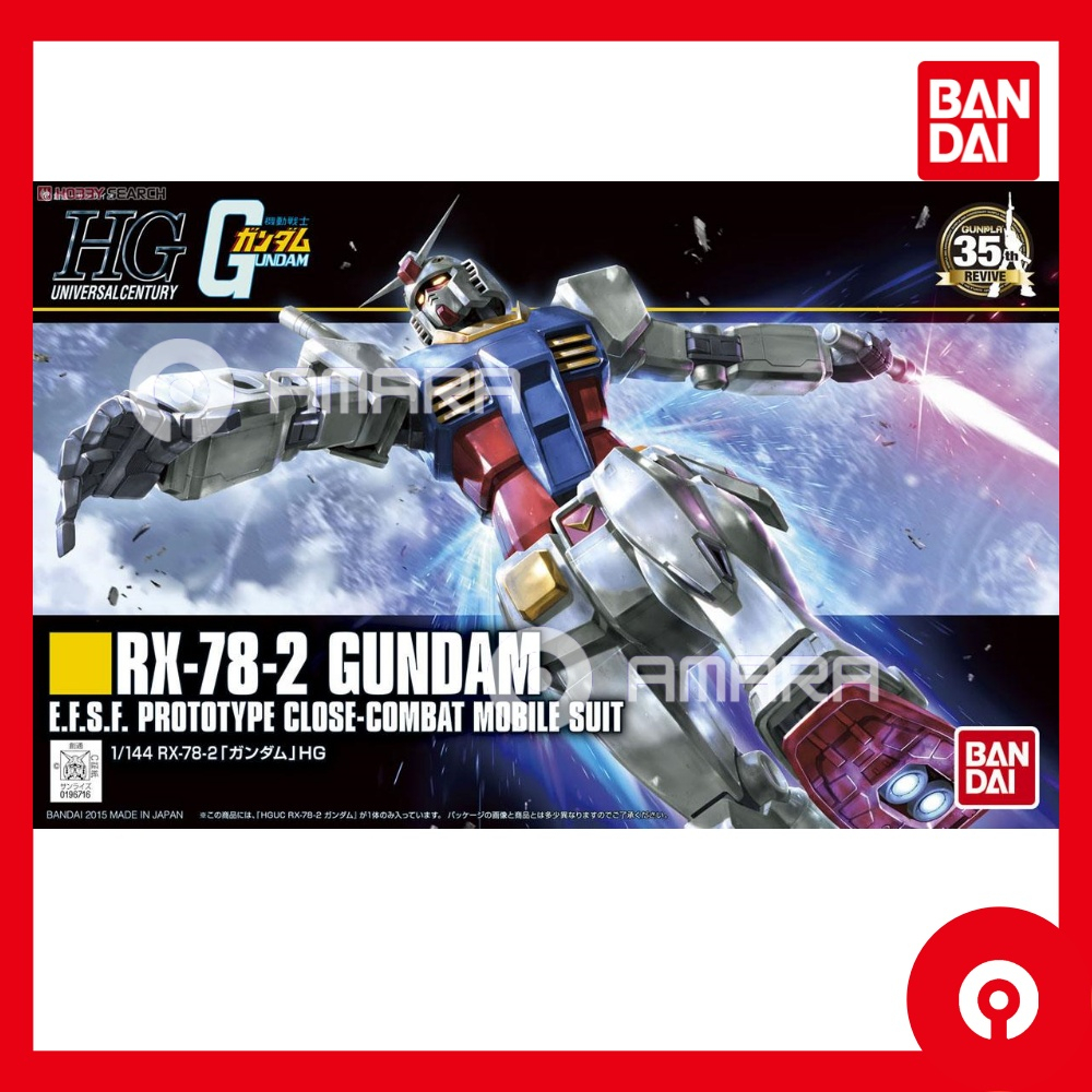 Bandai RX-78-2 Gundam 1/144 HGUC 57403 Model Kit Gunpla | Shopee Malaysia
