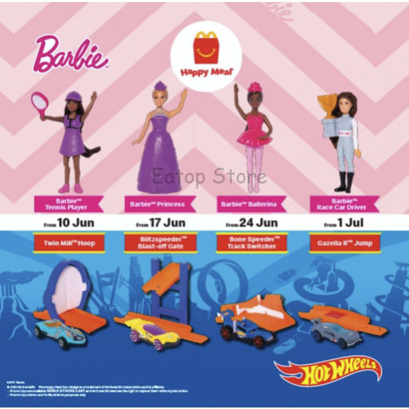 Mcdonald's Happy Meal Barbie & Hot Wheels | Shopee Malaysia