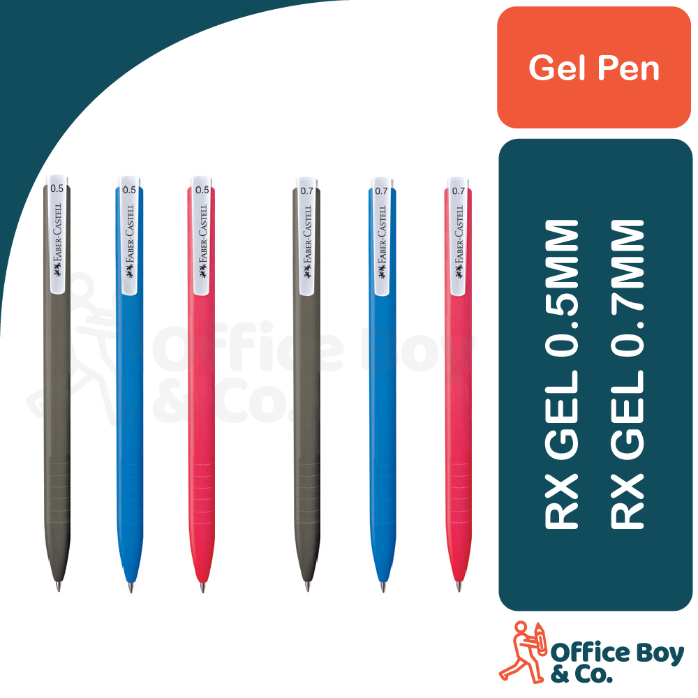 Faber-Castell RX Gel Pen (1pc) 0.5mm / 0.7mm / Black / Blue / Red / Pen ...