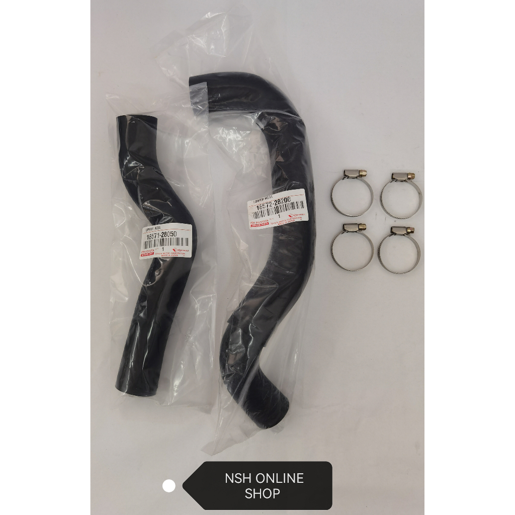 Radiator Hose Set (OEM) with Hose Clip for Toyota Estima ACR30 2.4 2003 ...