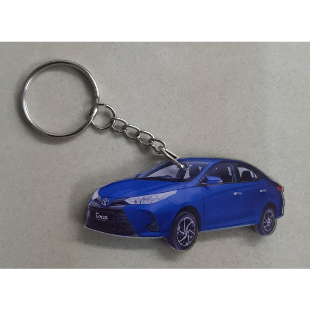 toyota vios blue 2021 2022 keychain 2d | Shopee Malaysia