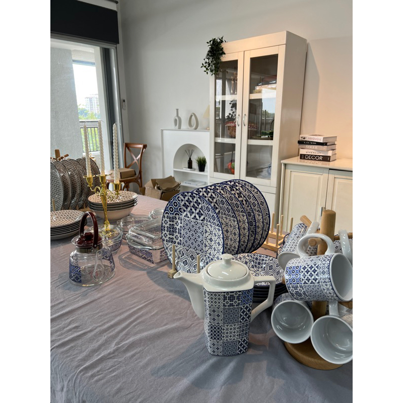 set pinggan mangkuk (6 pcs) dinnerware porcelain giacomo palazo vintage ...
