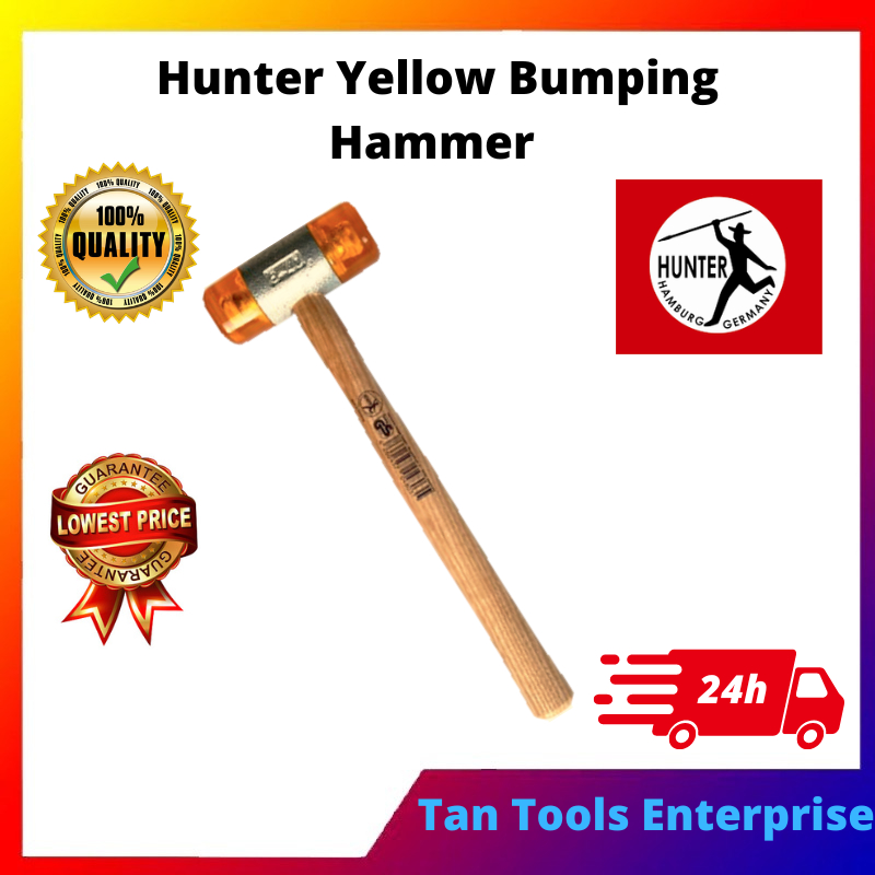 [Ready Stock] Hunter Plastic Yellow Transparent Bumping Hammer Wooden Handle | Shopee Malaysia