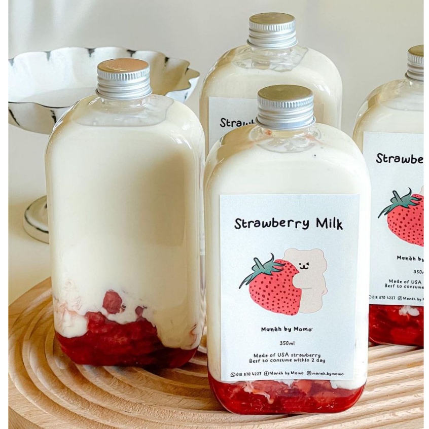 RORA - 300 ML Disposable Drink Bottle PET Flat Square l Botol Milk Tea ...