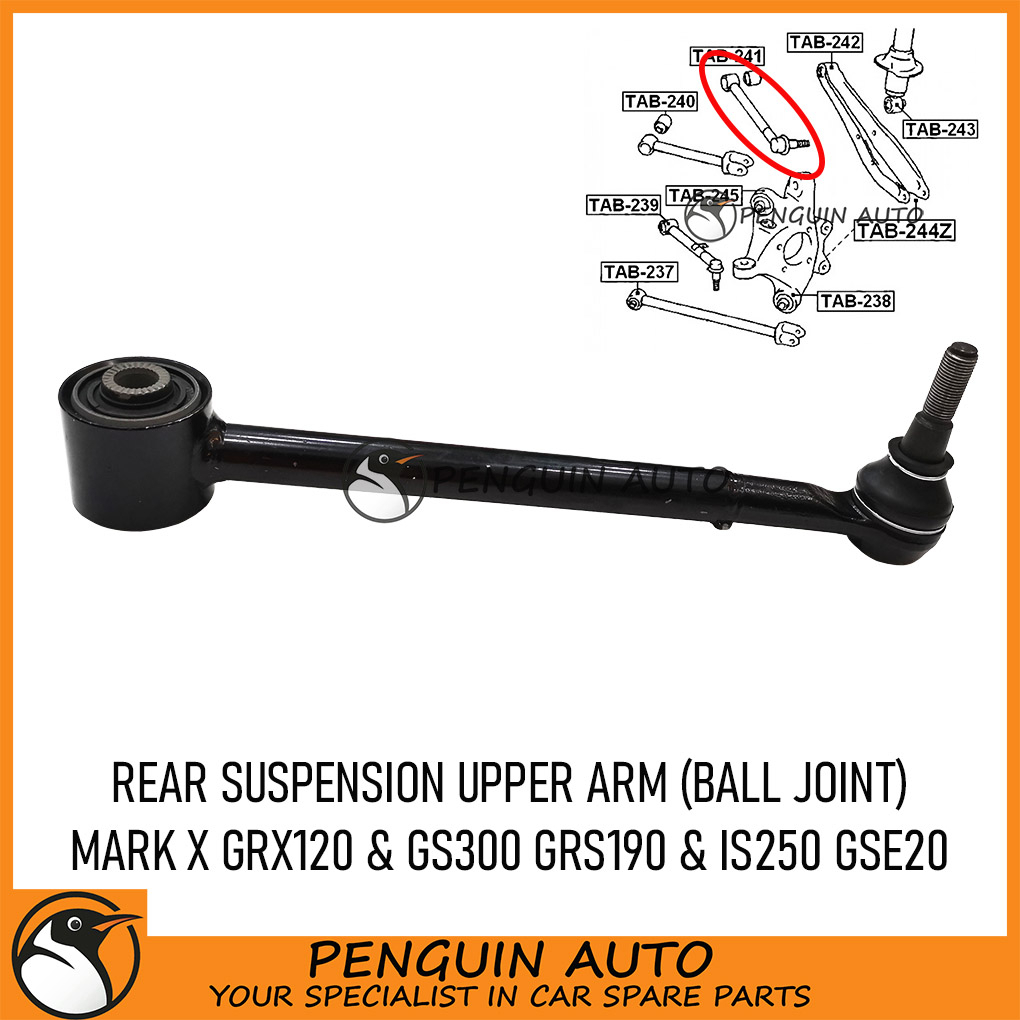 TOYOTA MARK X GRX120 LEXUS GS300 GRS190 IS250 GSE20 REAR SUSPENSION ...