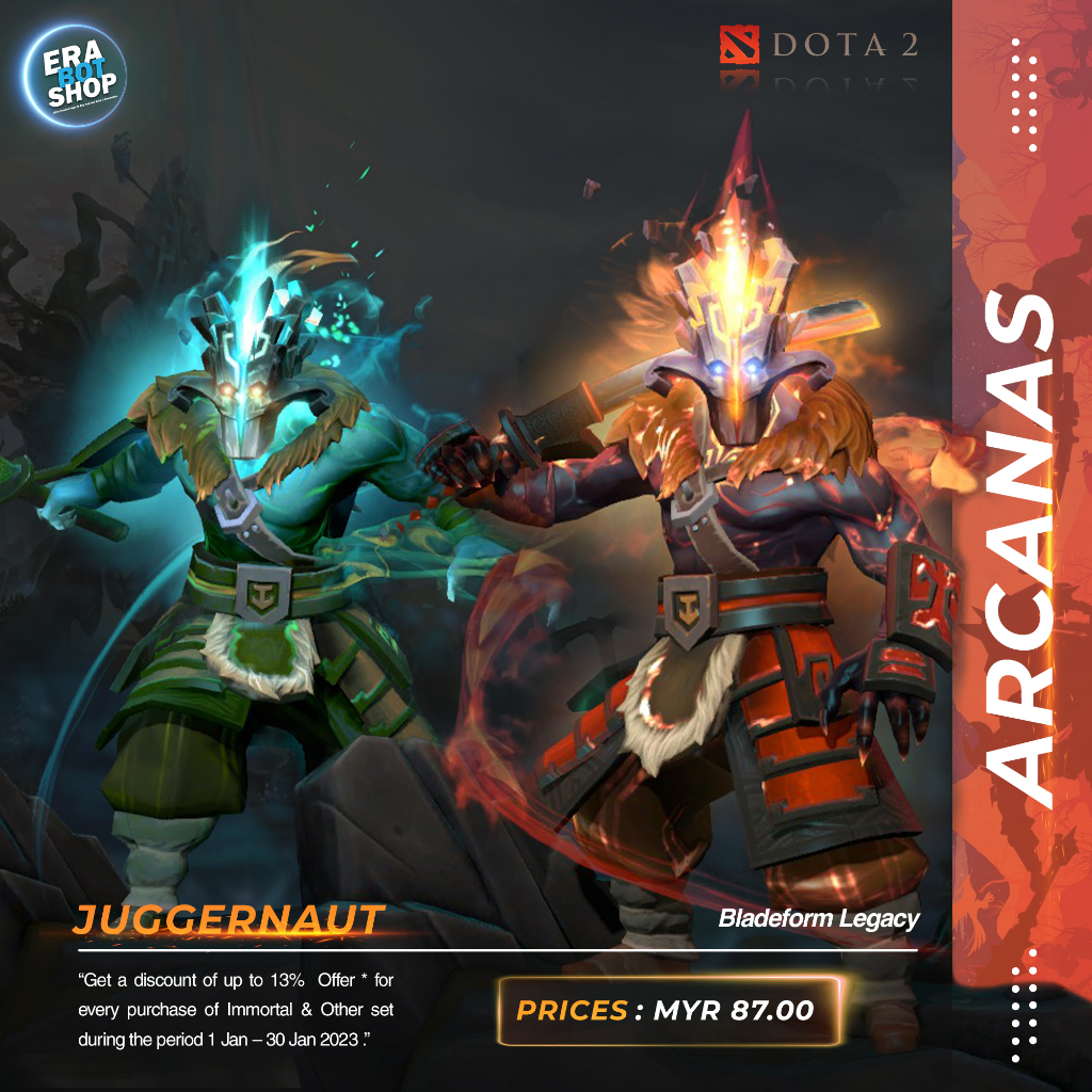 Dota2 Juggernaut ARCANA ( Bladeform Legacy ) | Shopee Malaysia