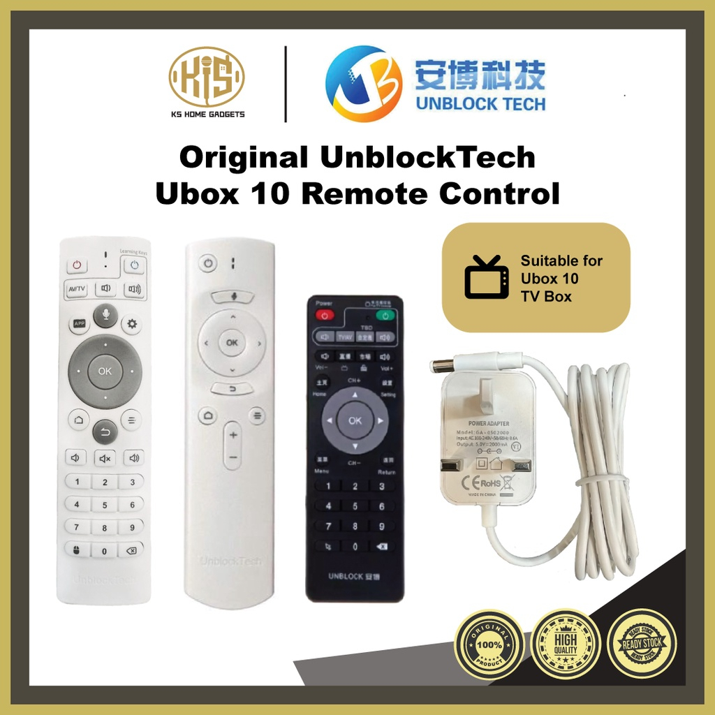 100% Original Ubox UnblockTech Voice Remote Control suitable for UBOX ...