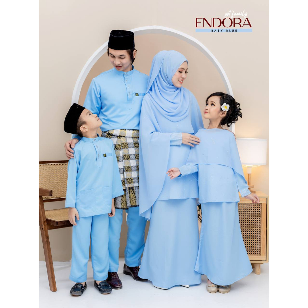 BABY BLUE | Baju kurung kanak kanak | set ibu dan anak | baju raya 2023 ...