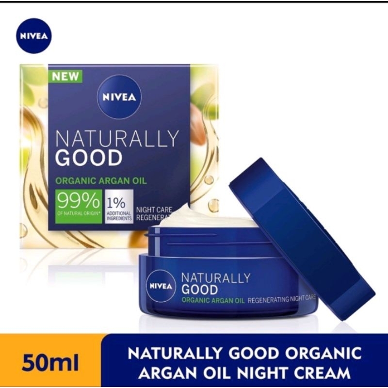 Nivea Naturally (No Box)Good Organic Argan Oil Night / Day Cream(Exp10 ...