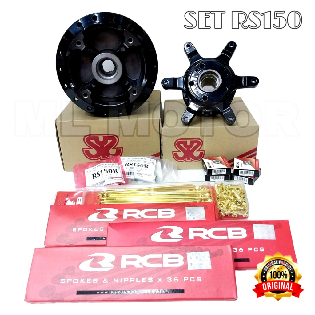 RS150/RSX Hub Gantang RCB Lidi/Spoke Bearing Collar Bush Complete One ...