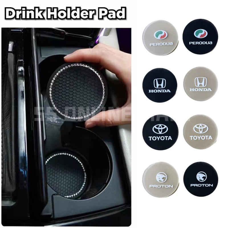 1PCS Universal Car Coasters Non Slip Coaster Car Cup Holder Mat Anti ...